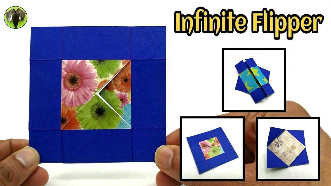 Infinite Flipper | Never Ending Card from one Paper Sheet - DIY ...