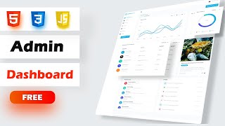 Admin Dashboard Website Using Html Css U0026 Javascrip | Doovi