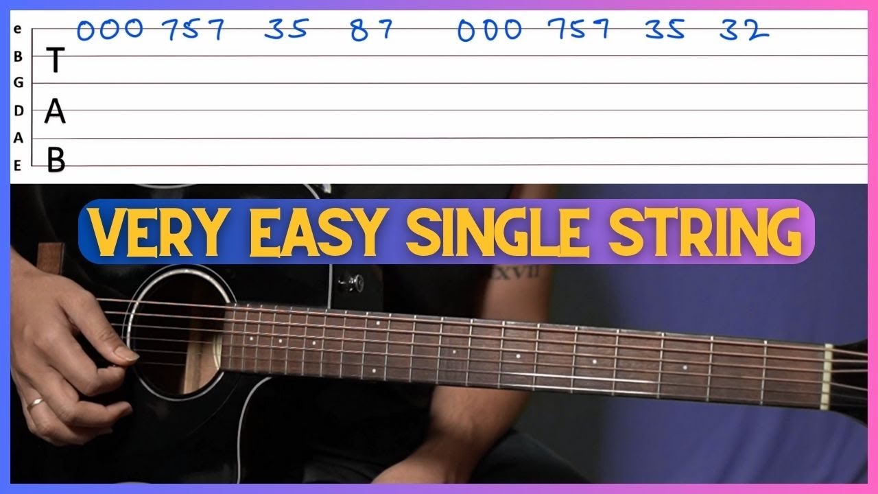 DDLJ VERY EASY GUITAR LESSON | SINGLE STRING SONGS | TVG - YouTube