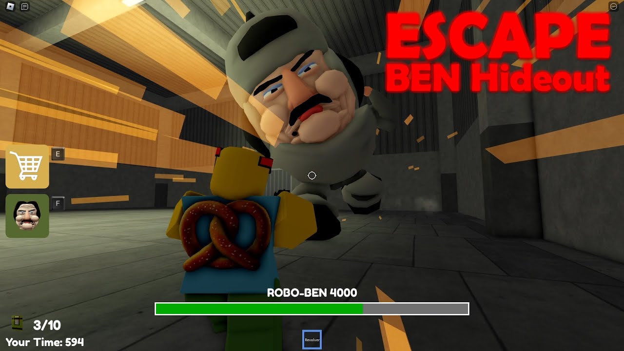 Roblox Escape Ben Hideout Gameplay Walkthrough - YouTube