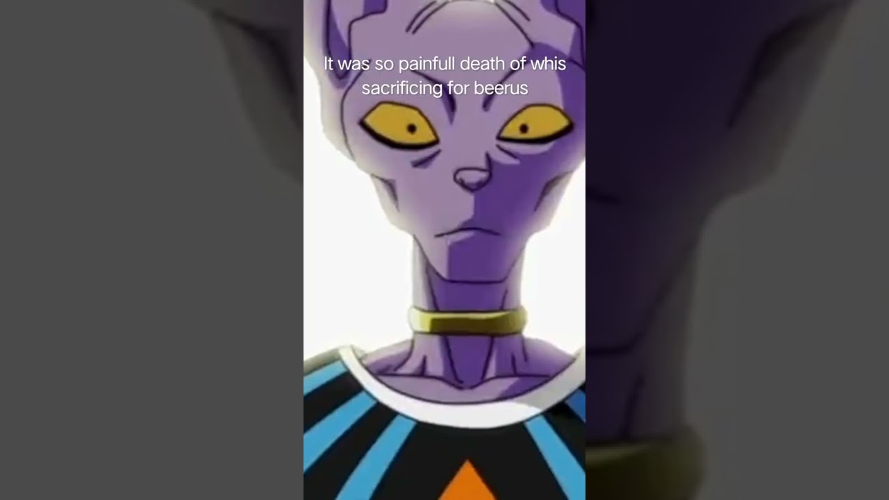 lord beerus went in rage after the death of whis 😭 #godofdestruction # ...