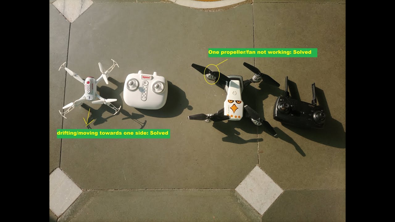 Solved ! Drone tilting/drifting to one side and one propeller/fan not ...