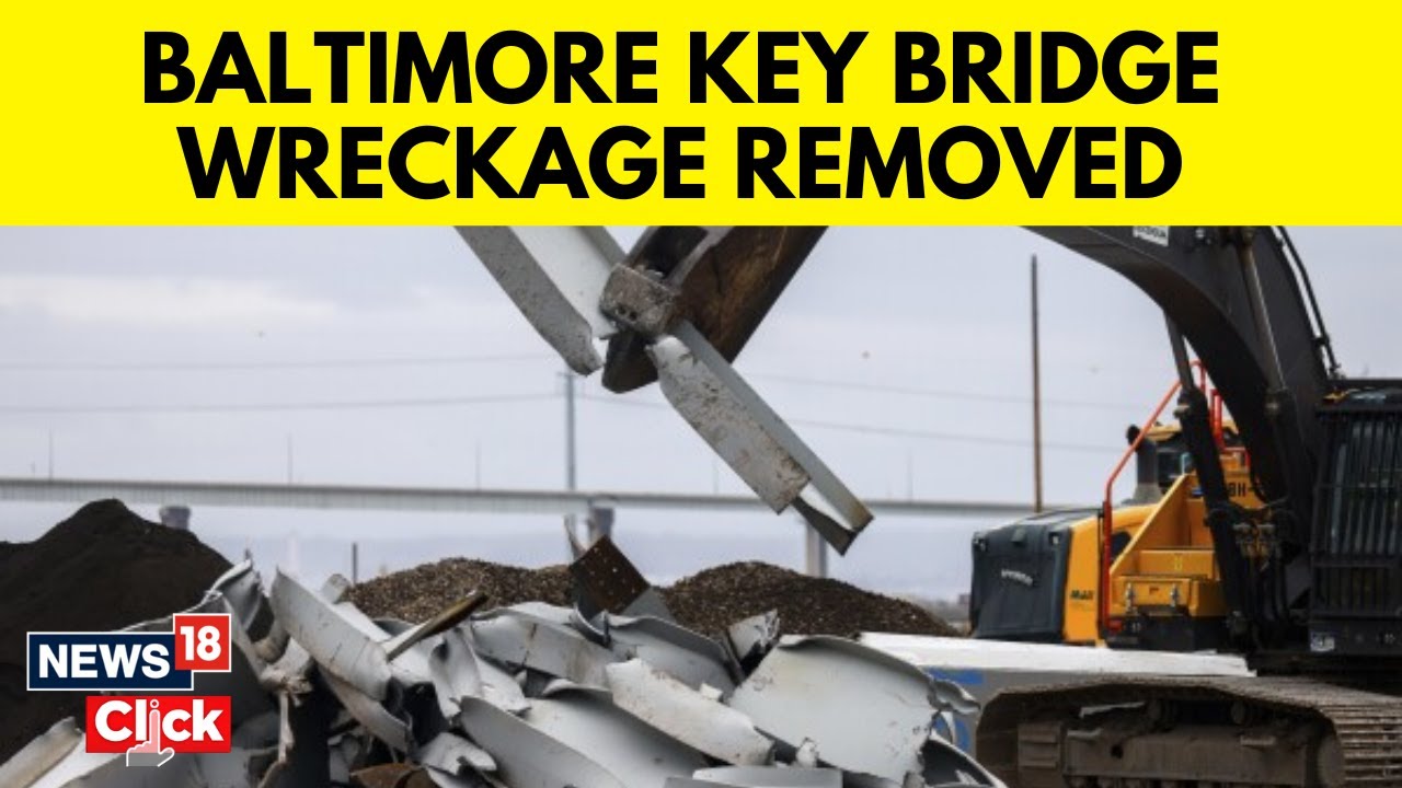 Baltimore Bridge Collapse | Salvage Crews Remove Massive Part Of The ...
