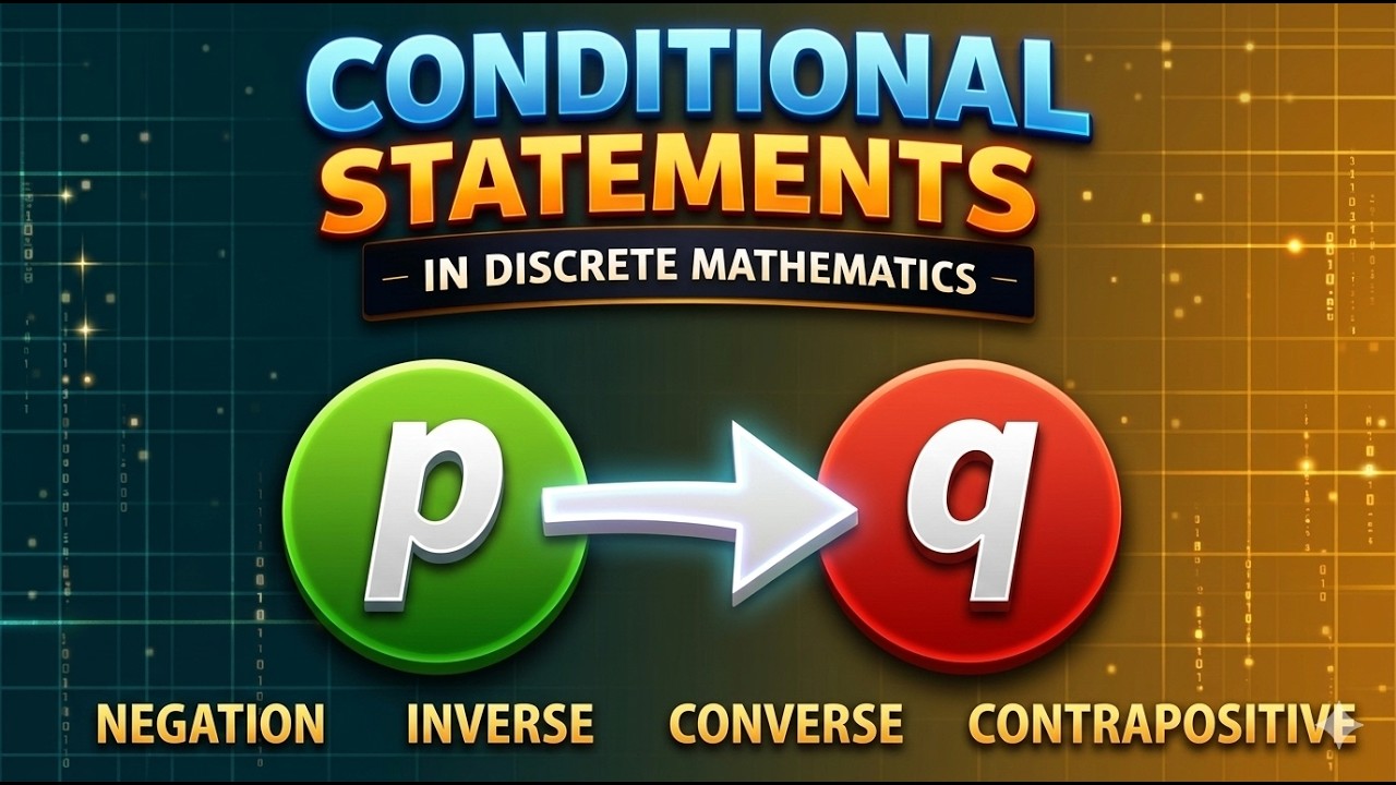 Conditional Statements in Discrete Mathematics | Negation, Converse ...