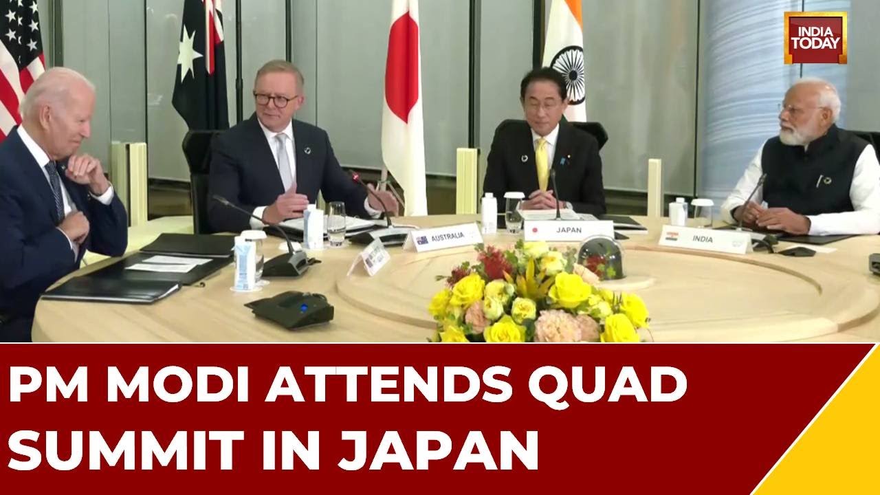PM Modi Attends Quad Summit In Japan Along With US, Japan, Australia's ...
