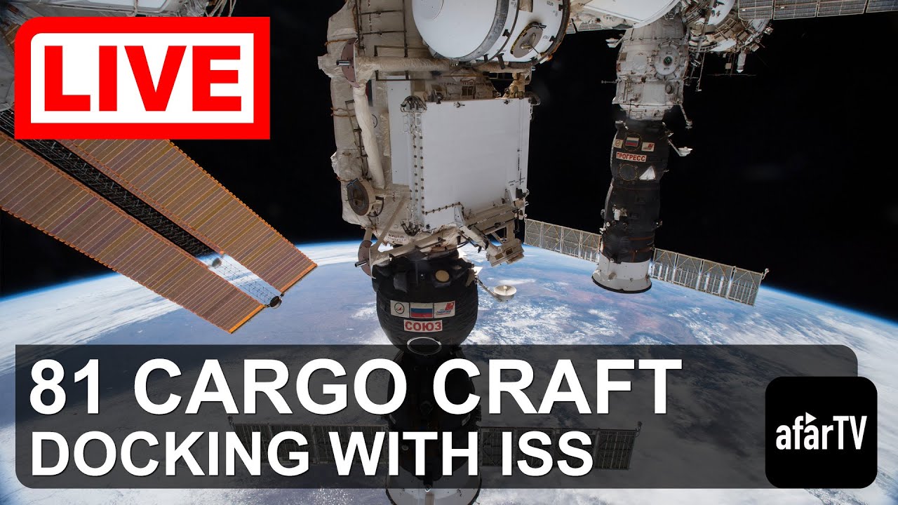 Progress Cargo Craft Docking with the International Space Station - YouTube