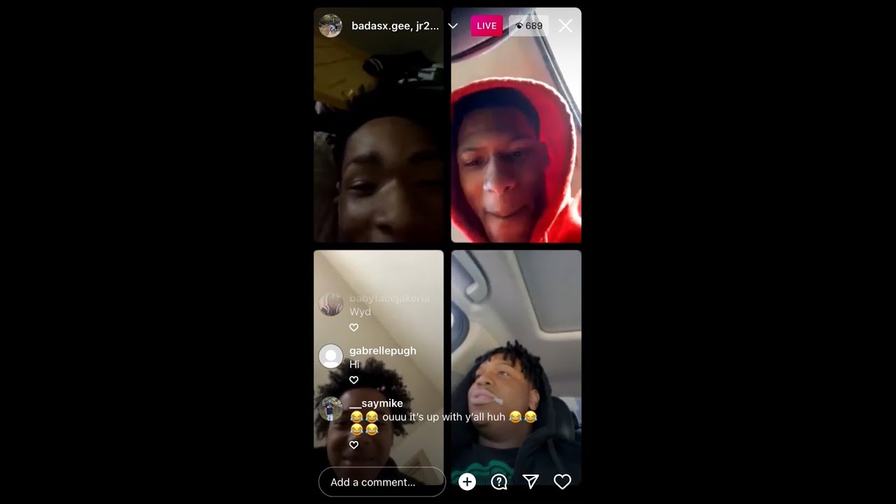 Badkid Mykel on ig Live With 4kt members & Los Da Savage NBA Youngboy ...