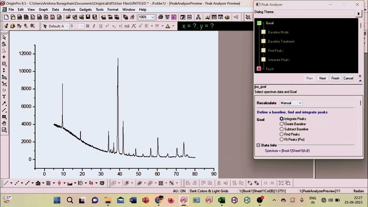 #How to correct baseline in XRD pattern using Origin Pro 8.5#xrd # ...