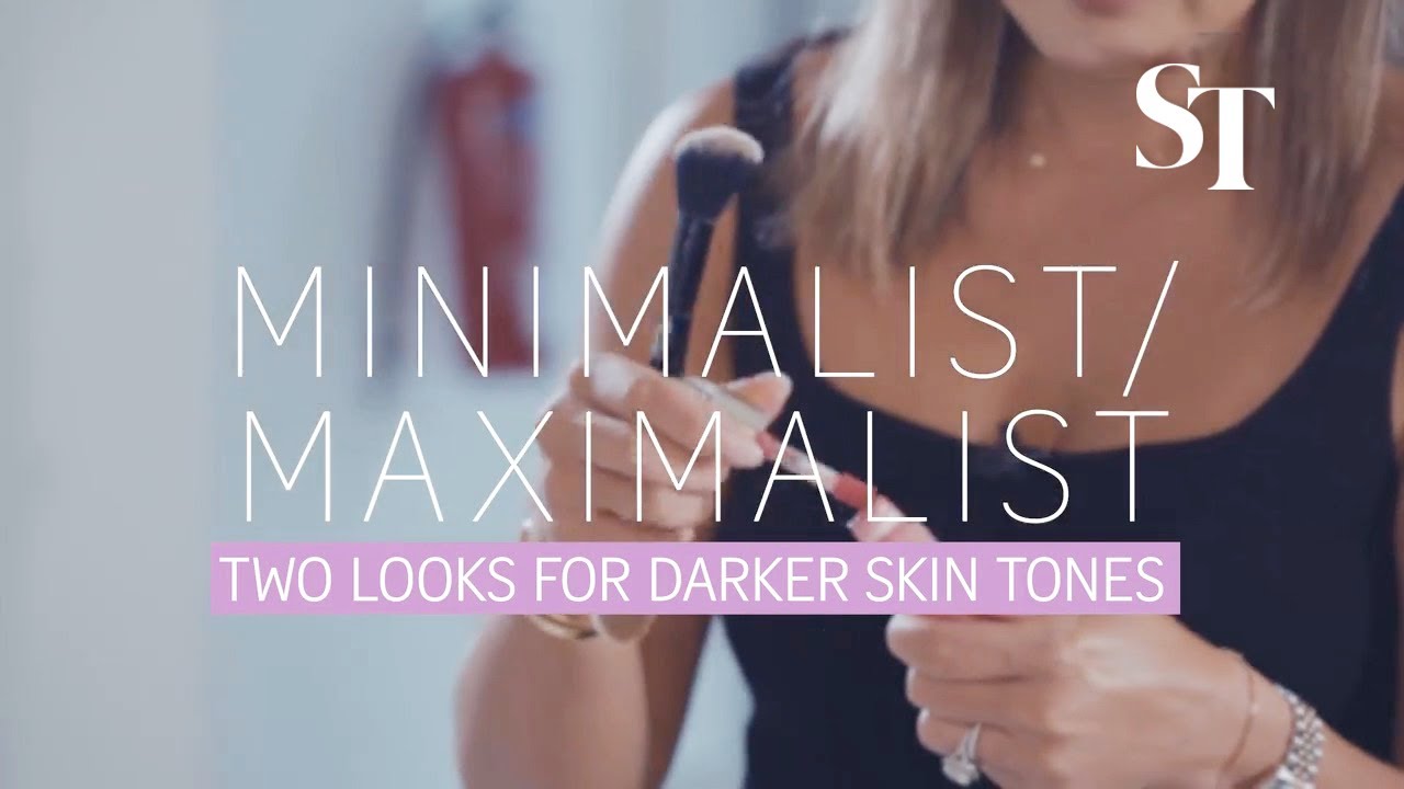 Make-up looks for darker skin tones | Minimalist / Maximalist - YouTube