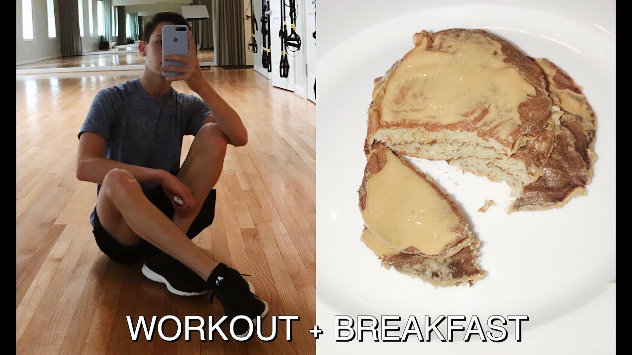 MY WORKOUT + MAKING A HEALTHY BREAKFAST - YouTube
