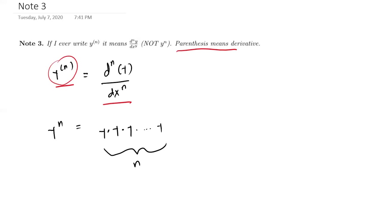Classification of ODEs 1 - YouTube