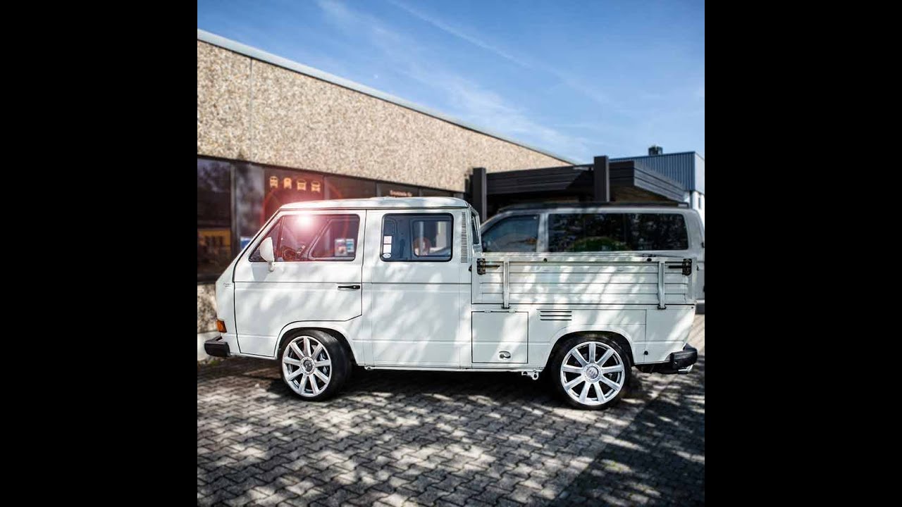 VW Bus T3 Doppelkabine Doka mit 450PS Audi 12-Zylindermotor - YouTube