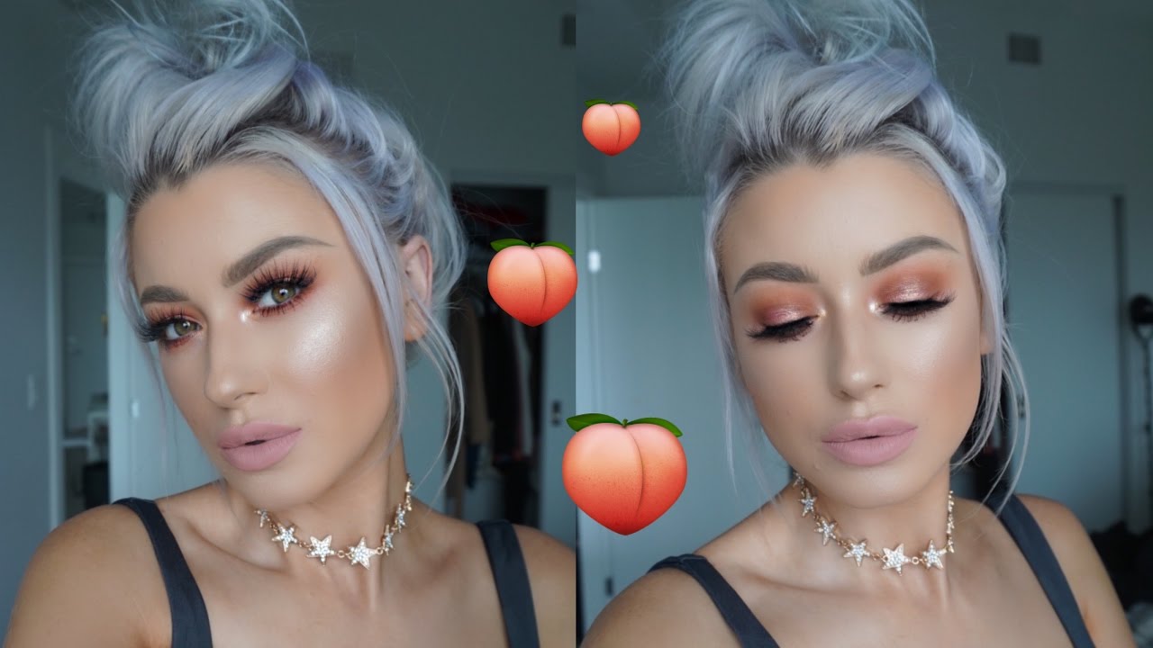 Glowy peachy GLAM | lolaliner - YouTube