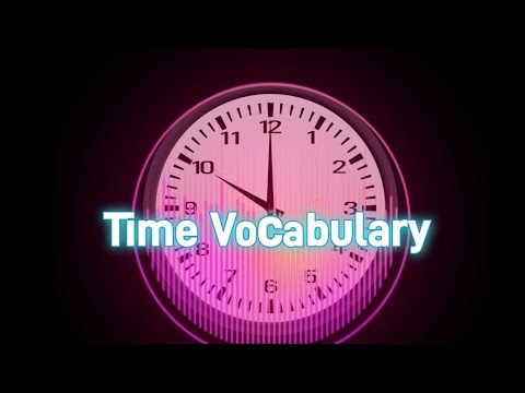 Time Vocabulary #kidslearning vocabulary of time, how to tell time in ...