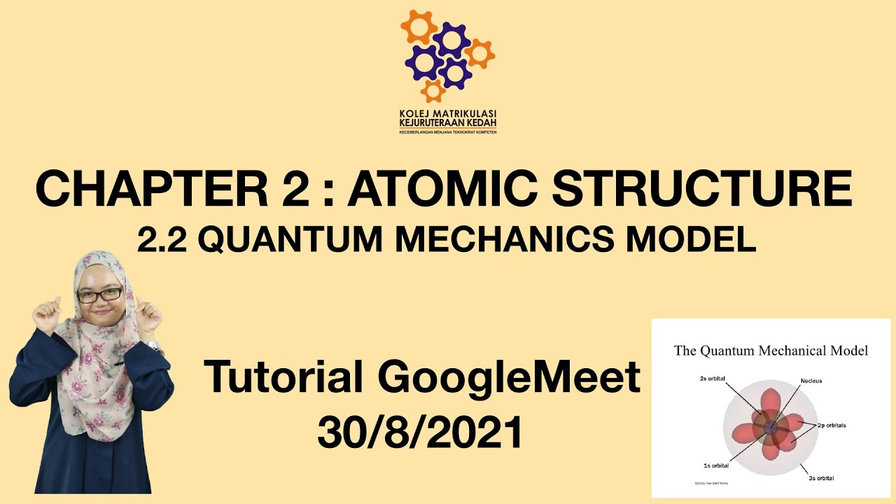 Tutorial 2.2 Quantum Mechanics Model (Google Meet Recording) - YouTube
