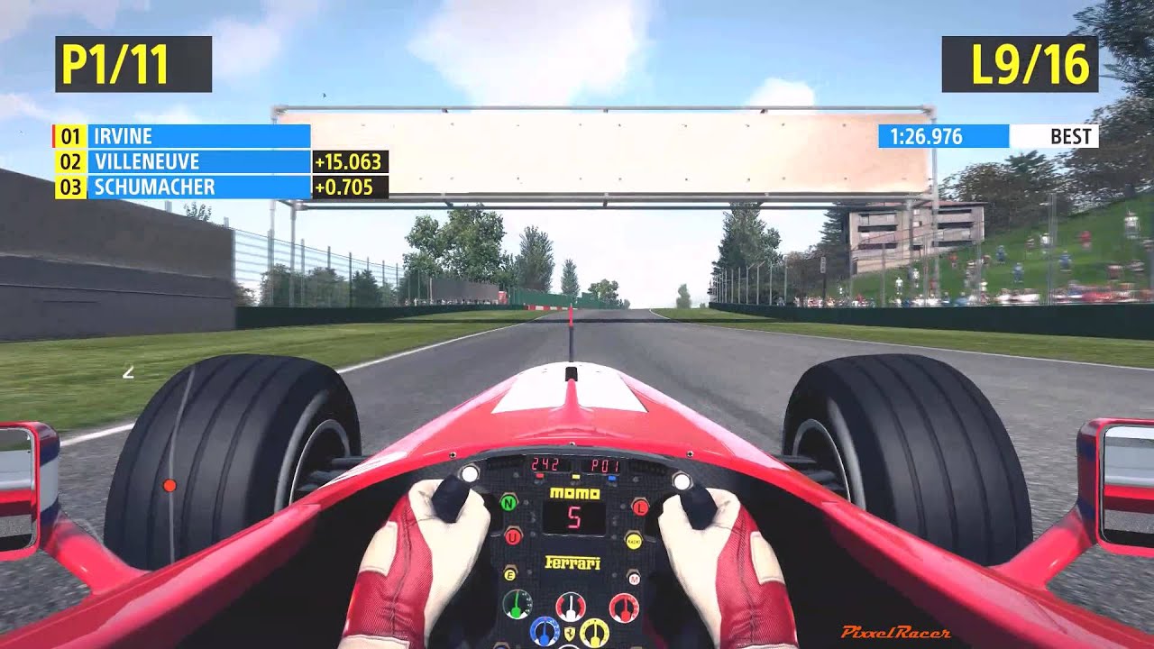 F1 2013 PC Gameplay, Classic Edition, Ferrari F399, Imola Race 25%, by ...