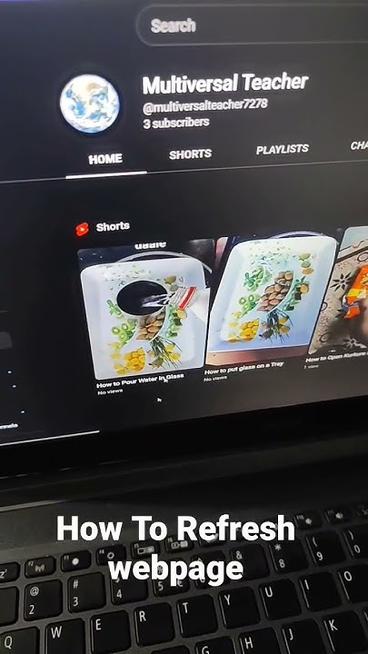 How to Refresh Webpage - YouTube