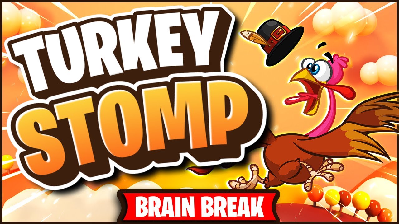 Turkey Stomp 🦃 Thanksgiving Brain Break for Kids 🦃 Just Dance 🦃 Danny ...