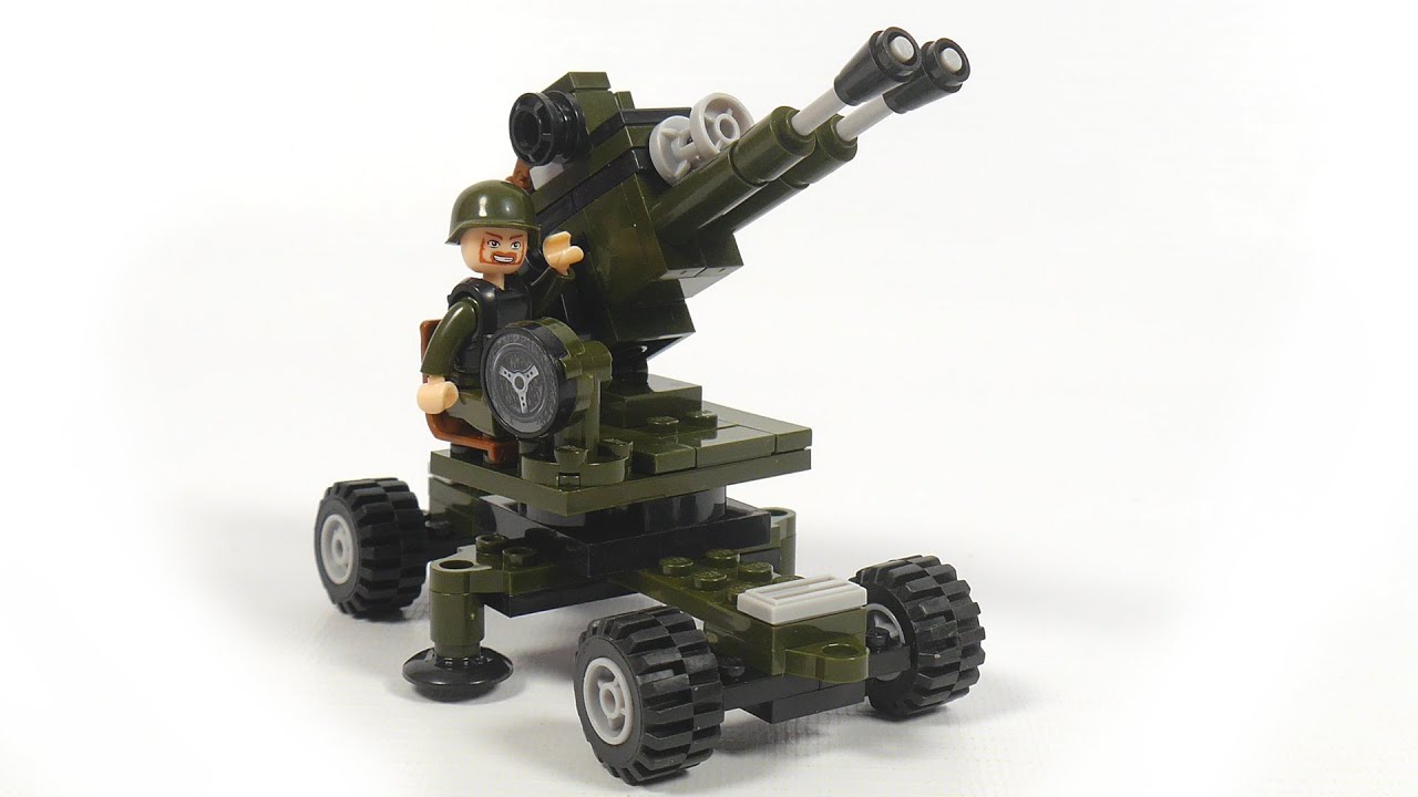 Sluban Army M38-B0587E Artillery | Military mini gun for Lego fans ...