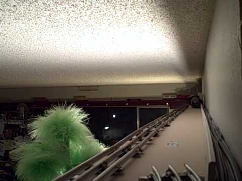 Lionel Ceiling Train, 2 Train Block Control - YouTube
