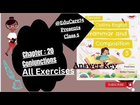 5th lesson 20 Conjunctions answer key Class 5th Collins English Grammar ...