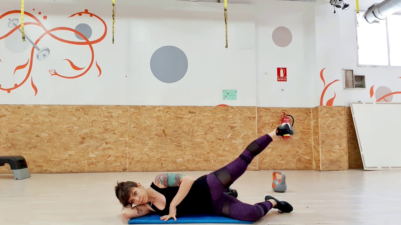 Bodyweight series - lateral laying leg raises - YouTube