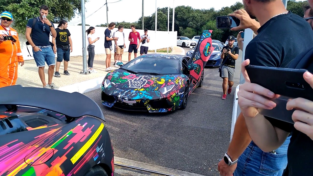 Arriver de pog et show de supercars a ledenon 17/07/2019 pog tour - YouTube