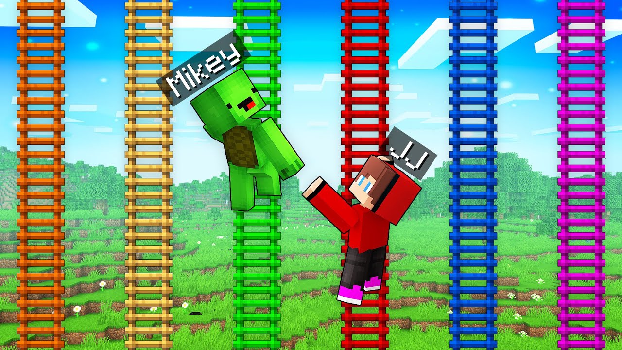 Mikey and JJ Found This Secret Ladders in Minecraft (Maizen) - YouTube
