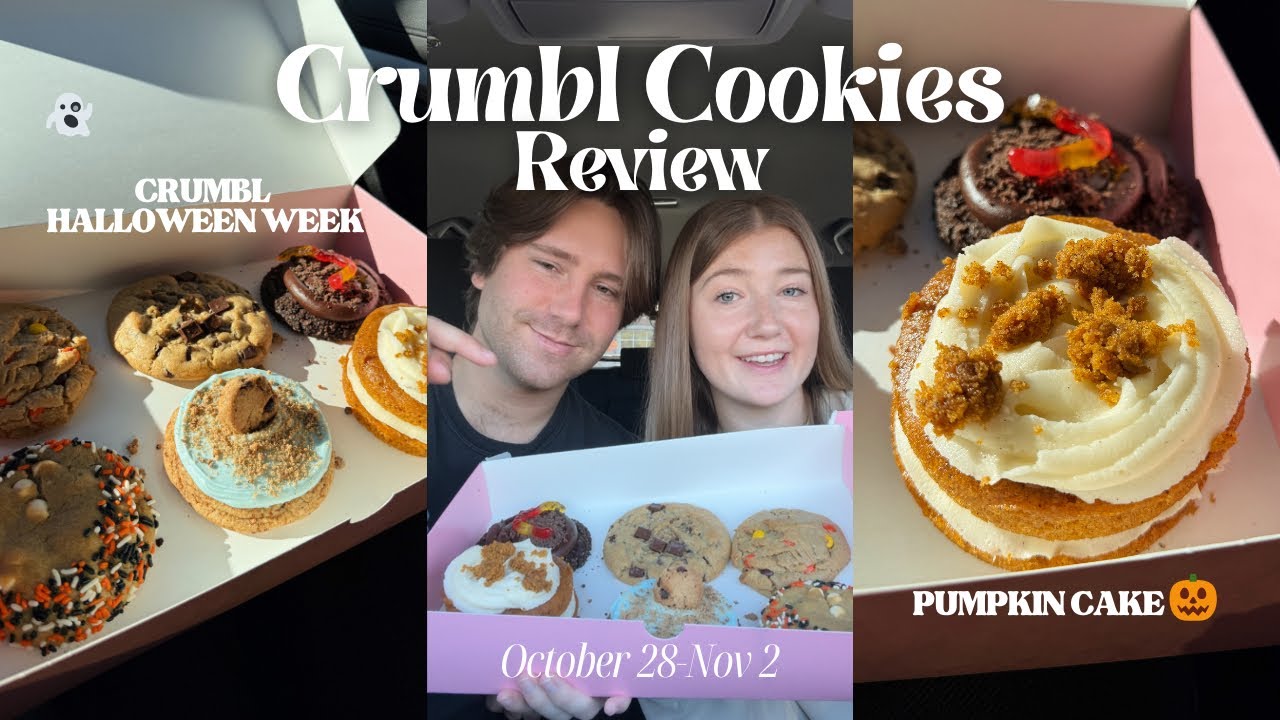 Crumbl Cookies of the week review! October 28-November 2 👻🍪 Halloween ...
