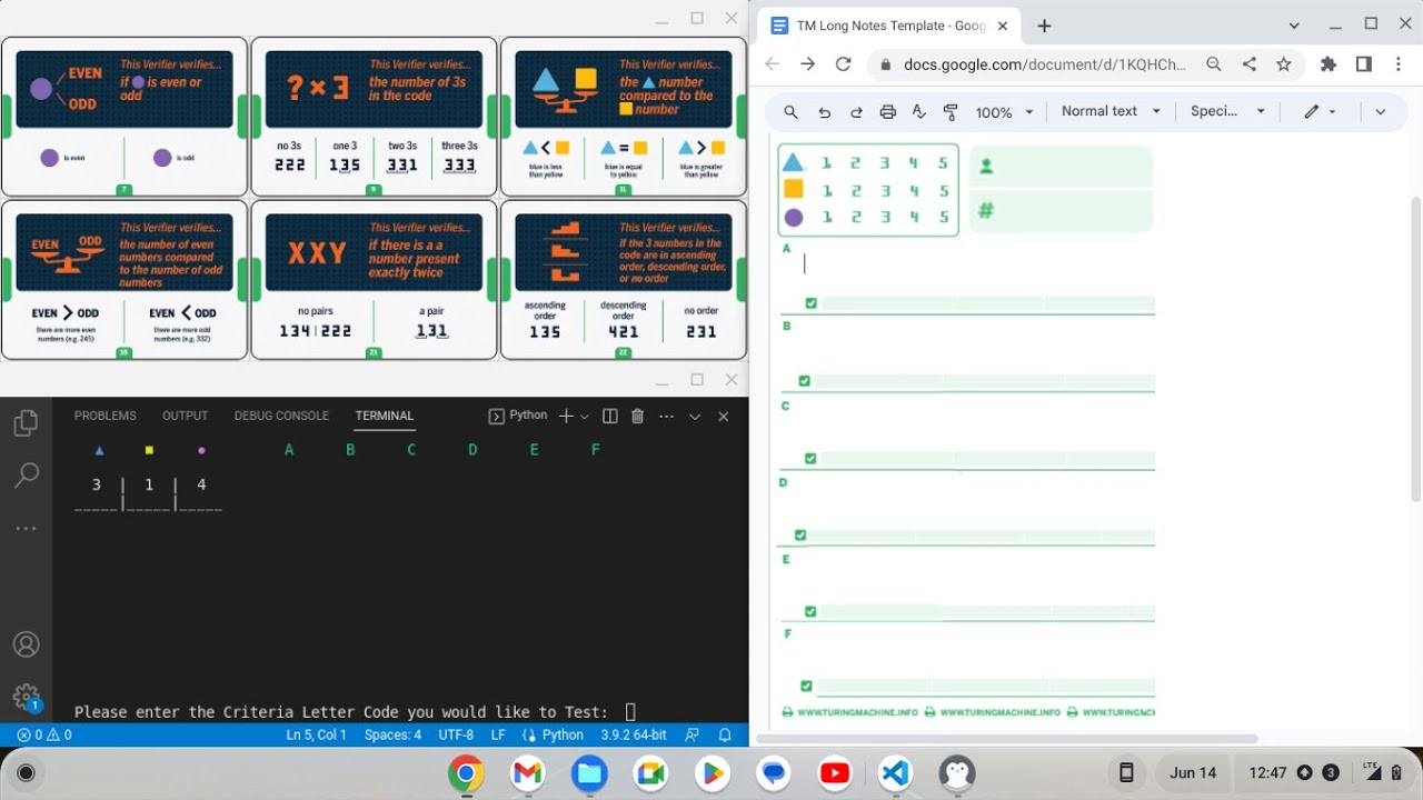 Daily Turing Machine Puzzle on 14 June 2024 - Puzzle Id: B65CJHT # ...