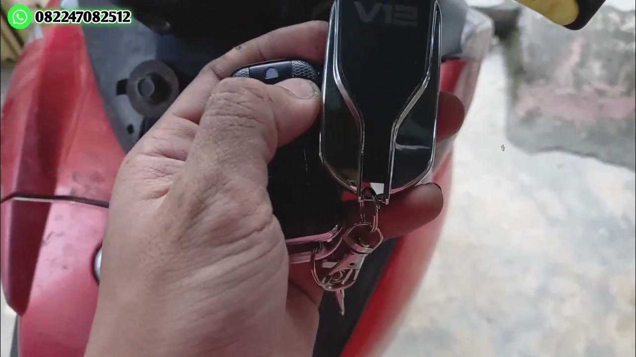 Pasang Alarm V12 di motor Honda CS1 || Alarm Motor Medan || Nauli Alarm - YouTube