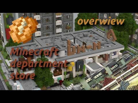 MINECRAFT | Department store review | Detailed build 🍞🍎🍇 - YouTube