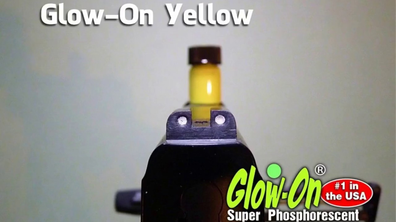 Glow-On Yellow Gun Sights - YouTube