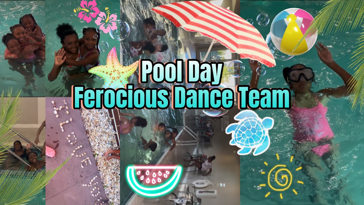 POOL DAY | HOTEL | FUN DAY | FEROCIOUS DANCE TEAM - YouTube