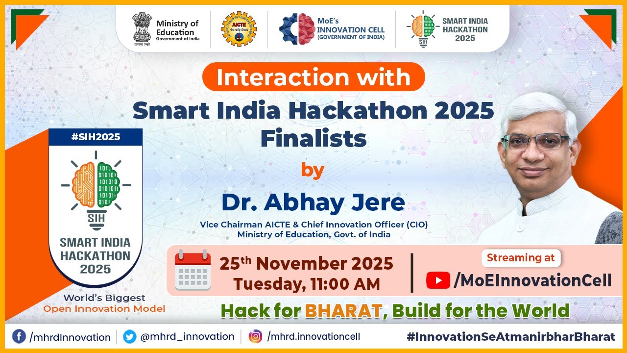 Interaction with Smart India Hackathon 2025 Finalist by Dr. Abhay Jere ...