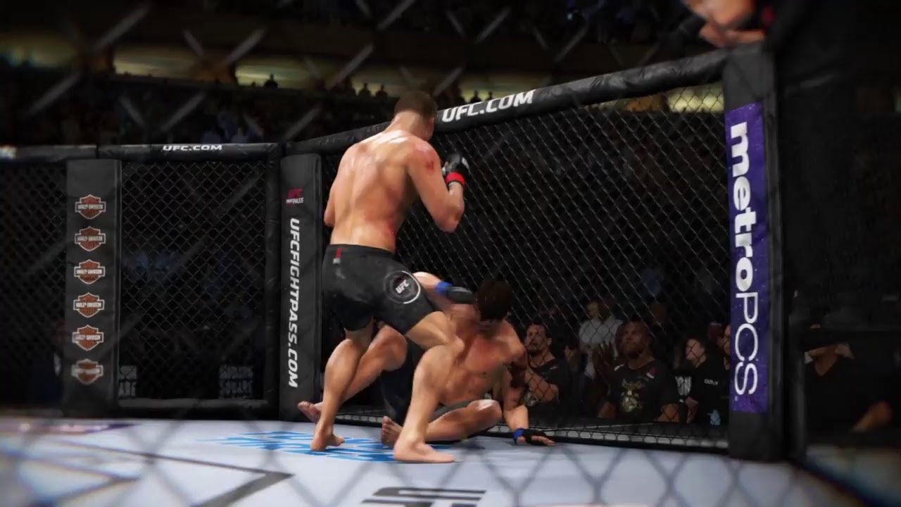 UFC 3 MMA (Sony PS4 720p) ULTIMATE TEAM Single extra hard НОКАУТЫ ...