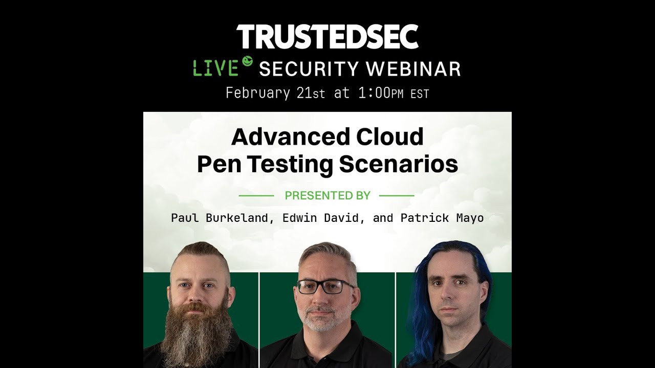Webinar - Advanced Cloud Pen Testing Scenarios - YouTube