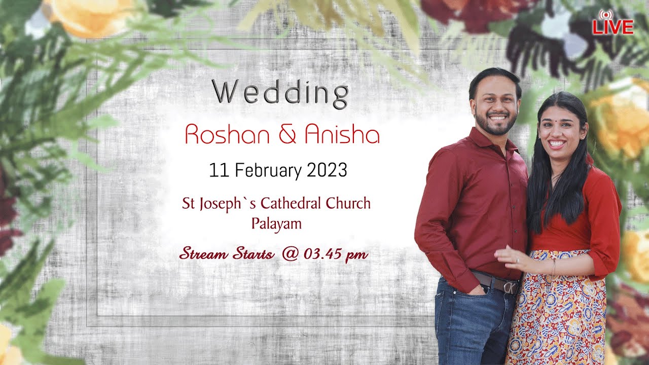 Wedding Live || Roshan & Anisha || 11.02.2023 || - YouTube