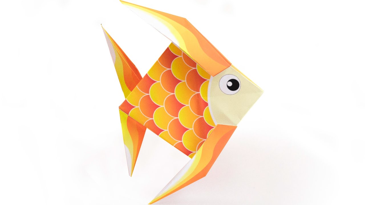 Origami Fish - Tutorial DecoOrigami - How to make an origami fish - YouTube