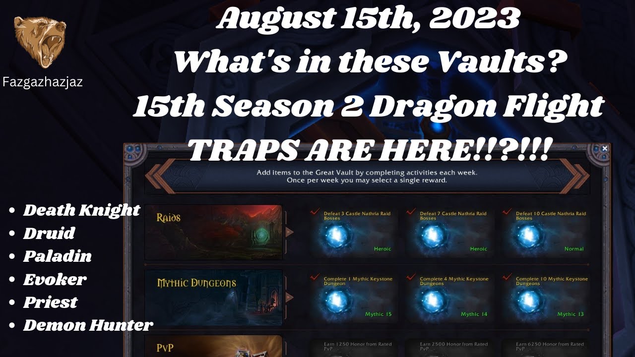 Fazgaz's Vault Openings August 15th , 2023. TRAPS! TRAPS! .#vault #greatvault #unboxing - YouTube