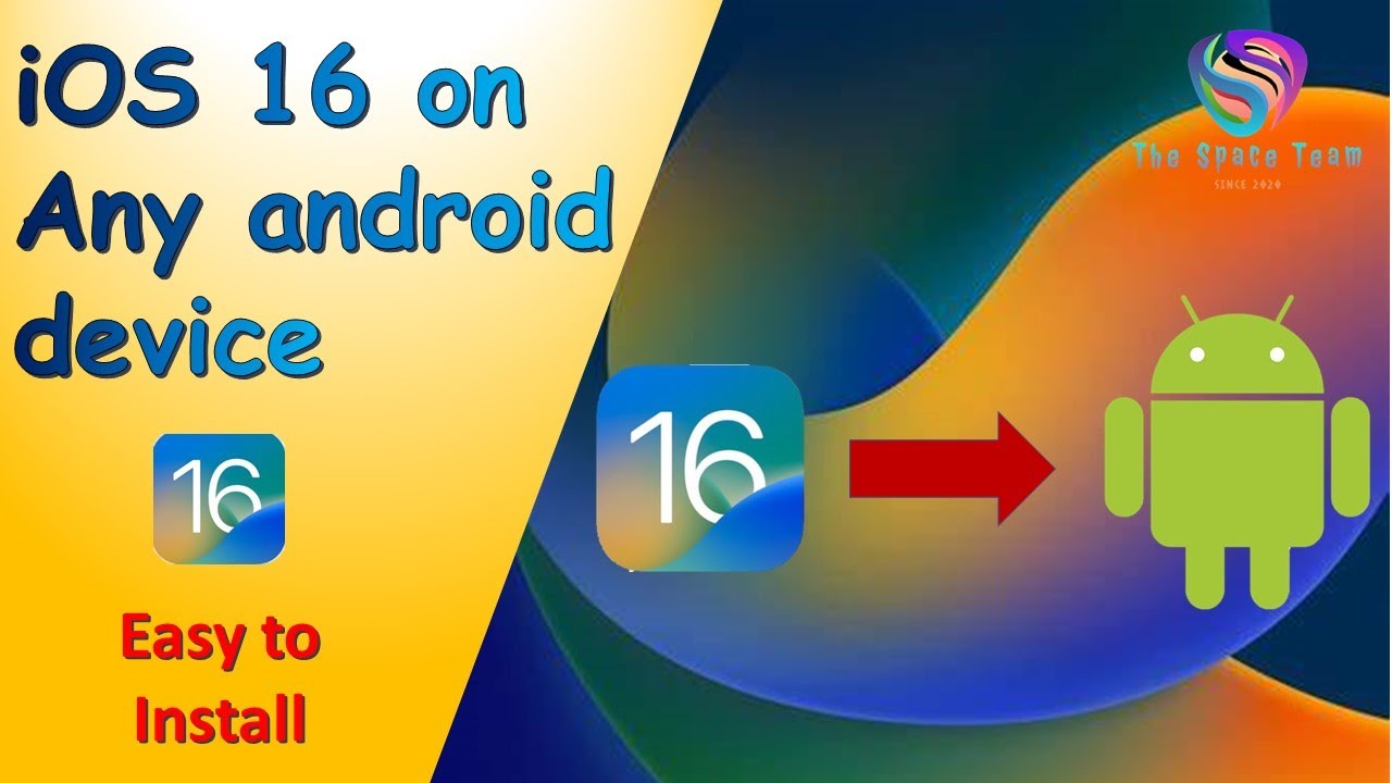 Install IOS 16 on Any Android device | Subscribe The Space Team | - YouTube
