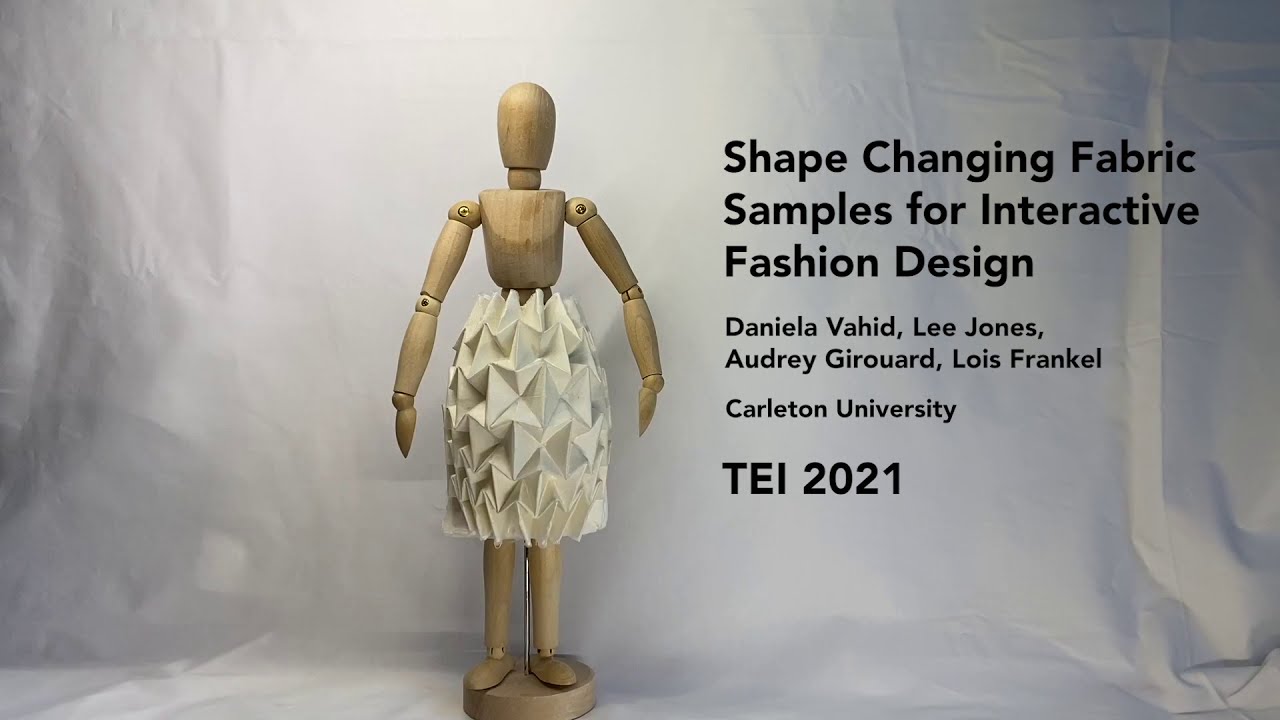 Shape Changing Fabric Samples for Interactive Fashion Design - YouTube
