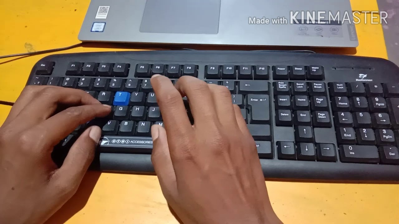English Typing..(Home row class 1st). Part-1 अब घर बैठे सीखे English ...