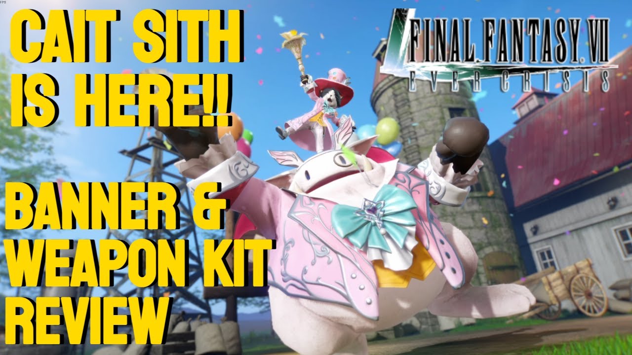 Reviewing CAIT SITH Weapon Kit & NEW BANNER - FF7 Ever Crisis - YouTube