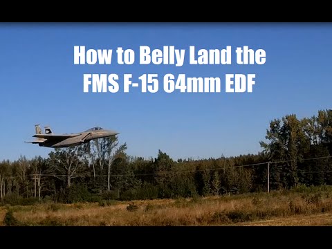 FMS F15 Easy Belly Landing Technique - YouTube