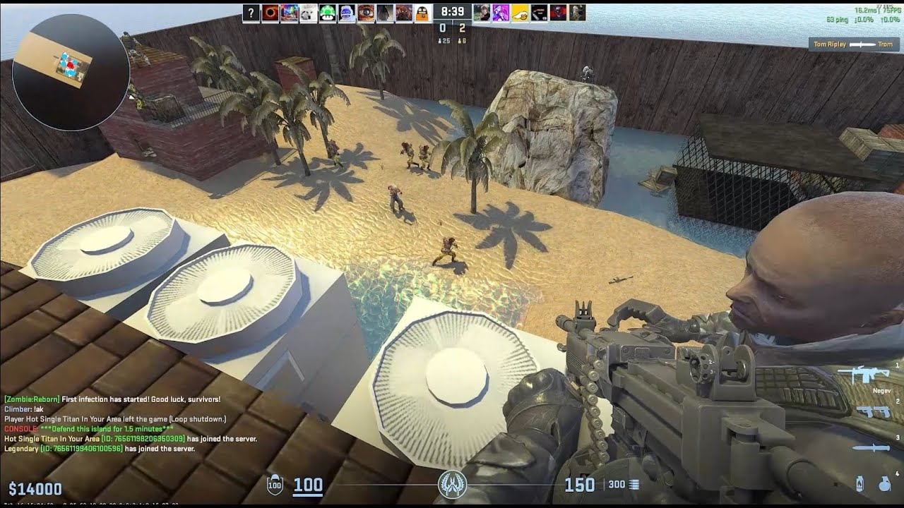 Counter Strike 2 | Zombie Escape | ze_voodoo_islands_p - YouTube