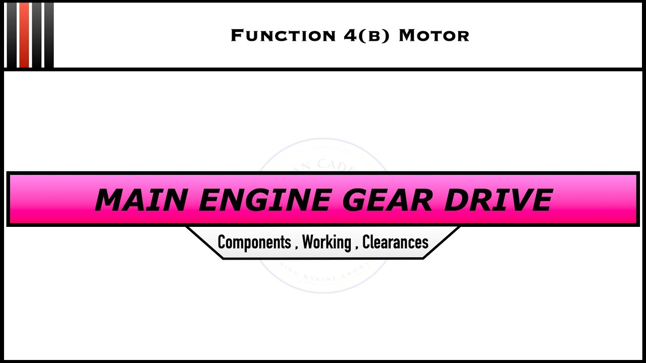 Main Engine | Gear Drive Assembly | Sulzer RTA engine | MITSUBISHI UEC ...