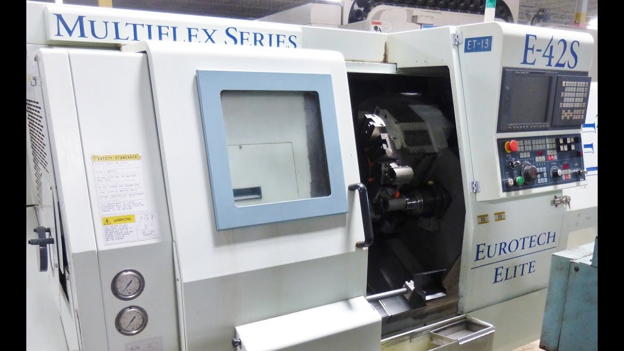 Eurotech Elite Multiflex Series Model E-42S CNC Lathe With SubSpindle ...