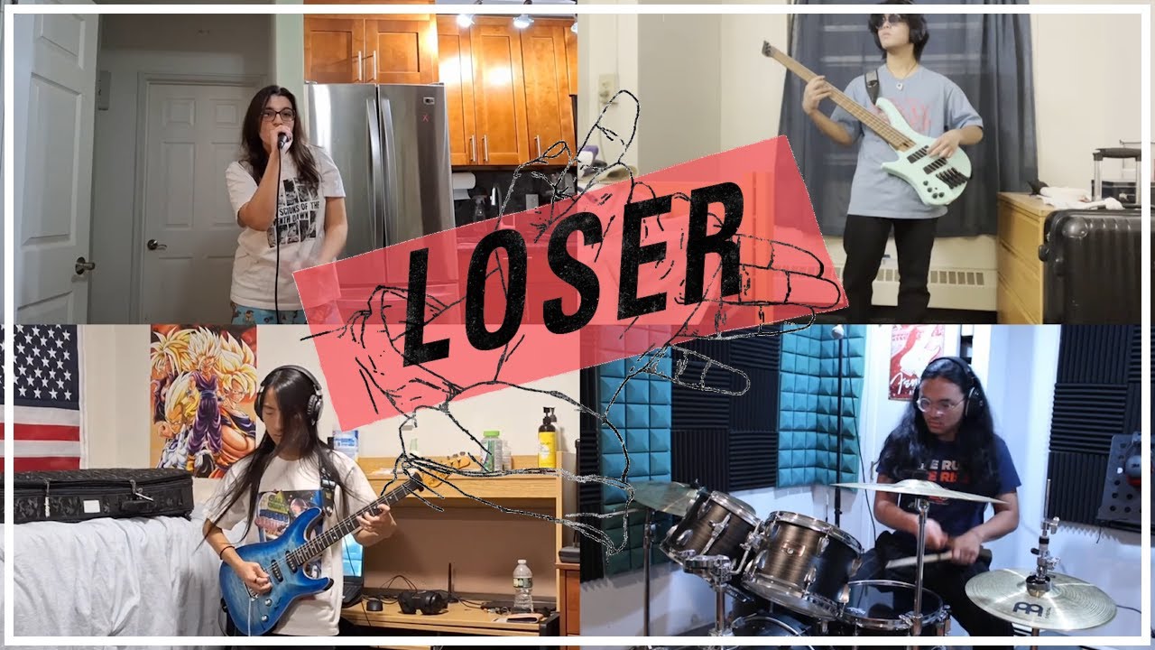 【RETAKE／4人】「LOSER」/Squad ver. GUITAR, BASS, VOCAL, DRUM COVER - YouTube