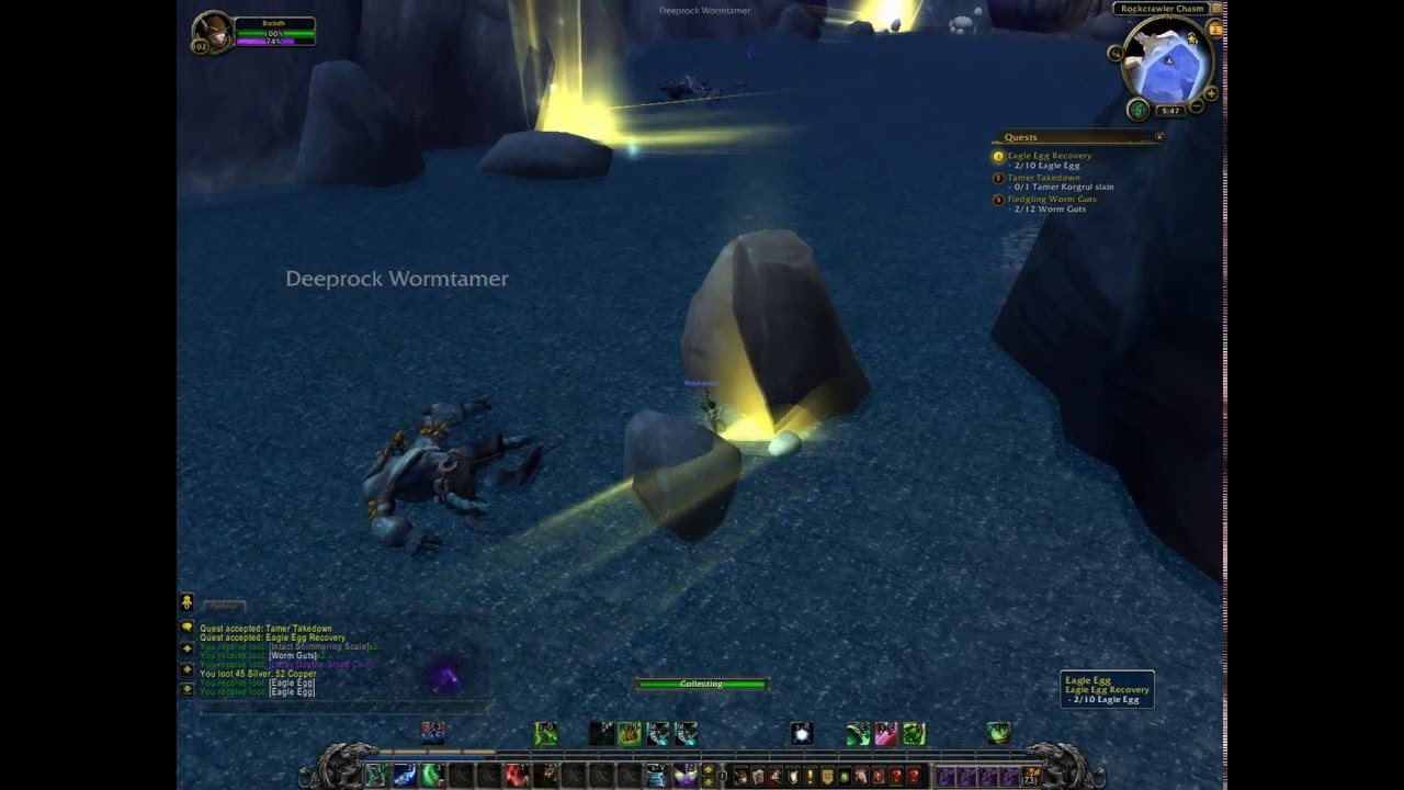 WoW quests - Fledling Worm Guts, Tamer Takedown & Eagle Egg Recovery ...